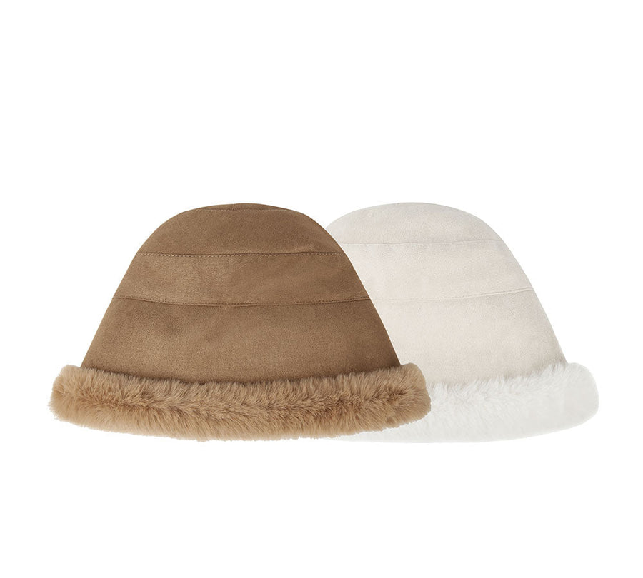 TARRAMARRA® Suede Fluffy Warm Bucket Hat