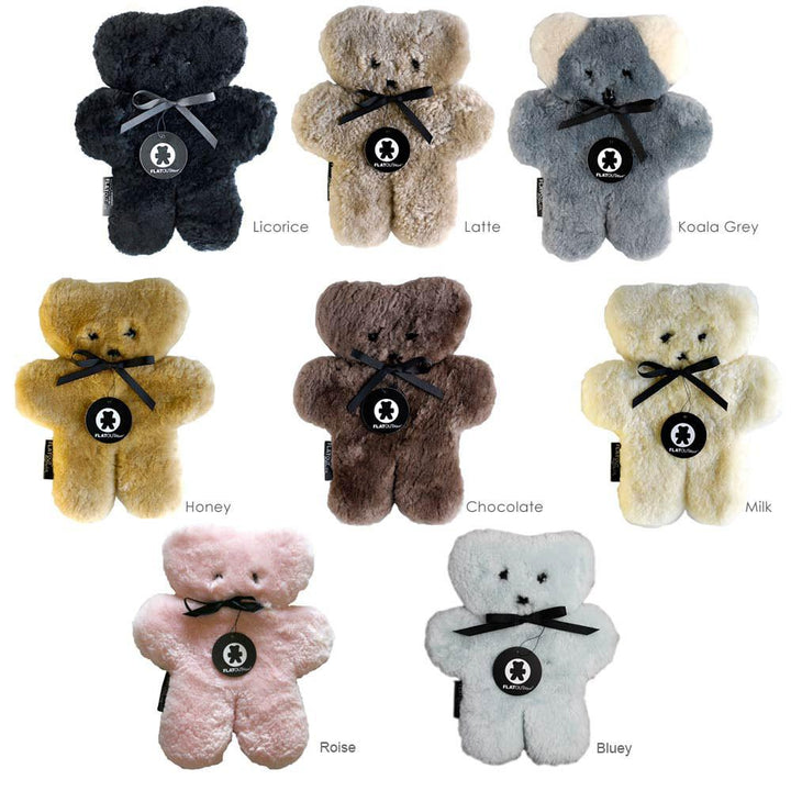 FLATOUT BEAR Custom Bag#11977 Large 12"/30cm Australian Sheepskin with ...